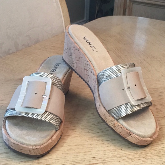 Vaneli | Shoes | Vaneli Cattee Wedge Sandals 7 | Poshmark